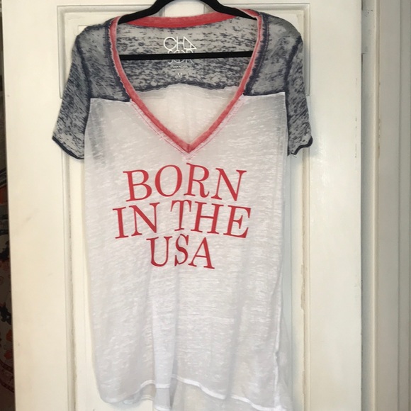 Tops | Usa Tissue Tee | Poshmark